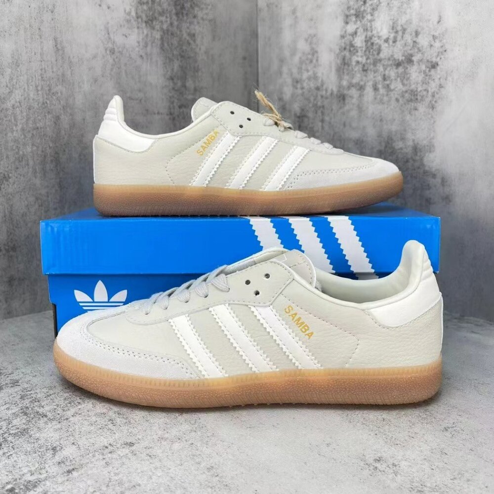 Adidas Samba Og Originals Aluminum White Beige Sneake… - Gem